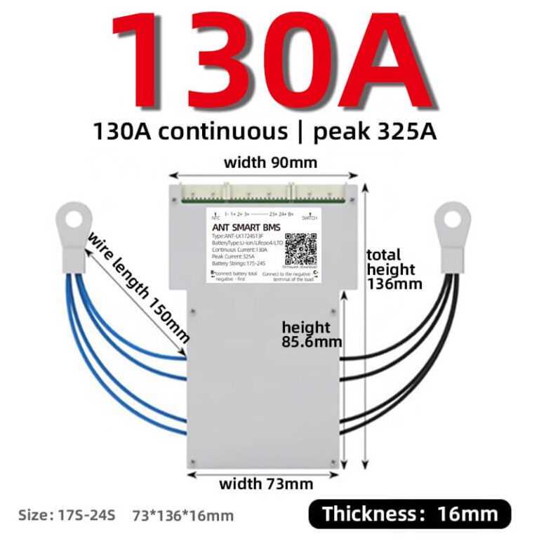 ANT BMS 17S-24S 50A-400A 420A Smart 52V-88V Lifepo4 li-ion LTO Battery ...
